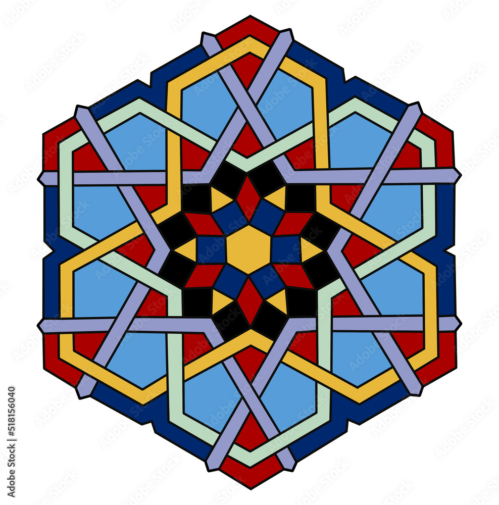 Islamic geometric pattern .Mamluk era .Sultan Hassan Masque Medieval ...