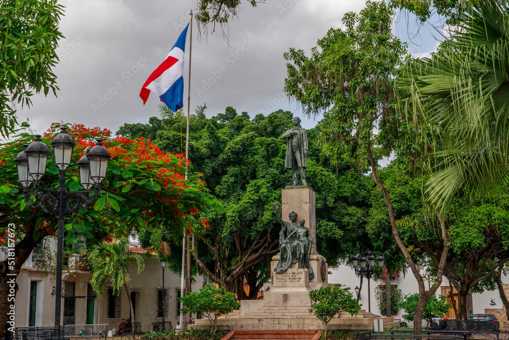 Dominican Republic. City of Santo Domingo. Zone Colonial. Monument to ...