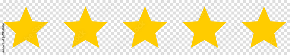 Five stars rating. Customer feedback concept. Vector illustration ...