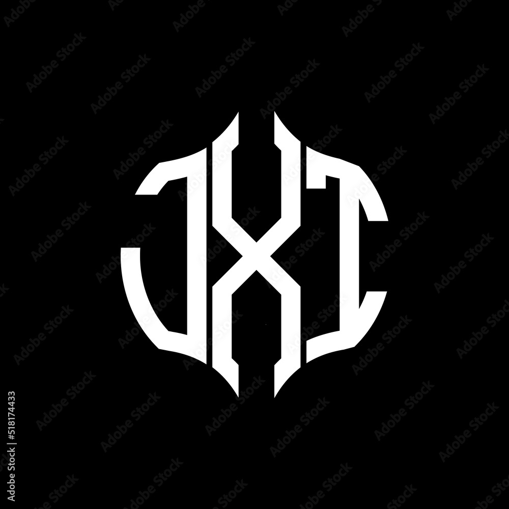 JXT letter logo. JXT best black background vector image. JXT Monogram ...