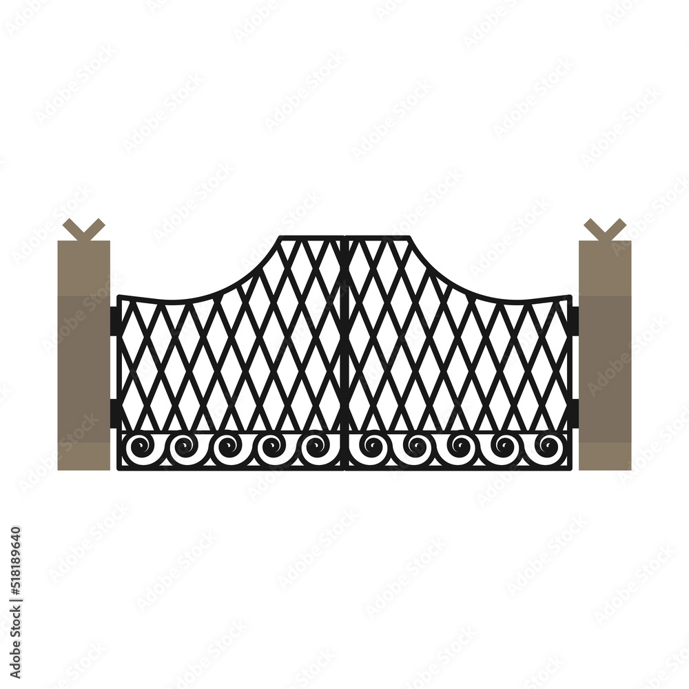 Cartoon Metal Fence
