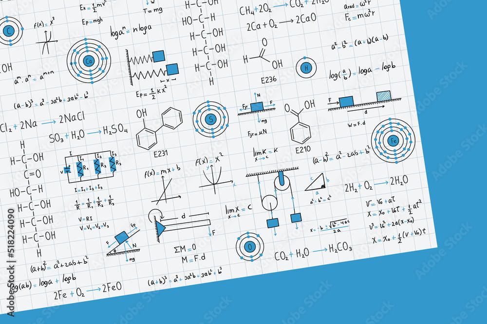 Calculus Equations, Algebra, Organic Chemistry, Chemical Reactions ...