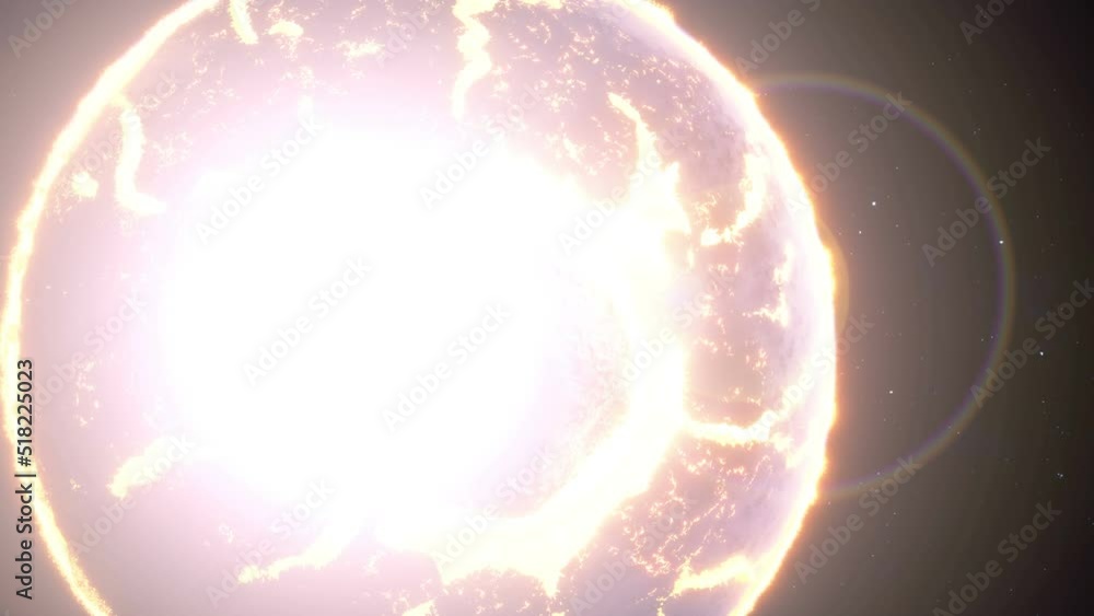 asteroid collides with the earth. Armageddon. Apocalypse concept ...