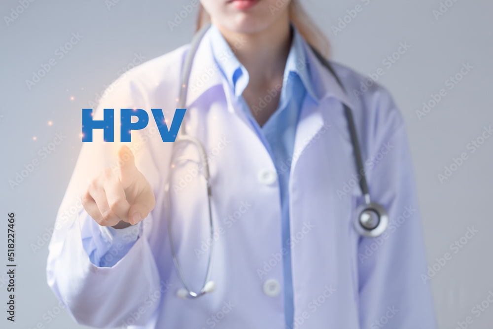 HPV (Human Papillomavirus) Doctor diagnosis, Cervical cancer early diagnostics and checkup ...