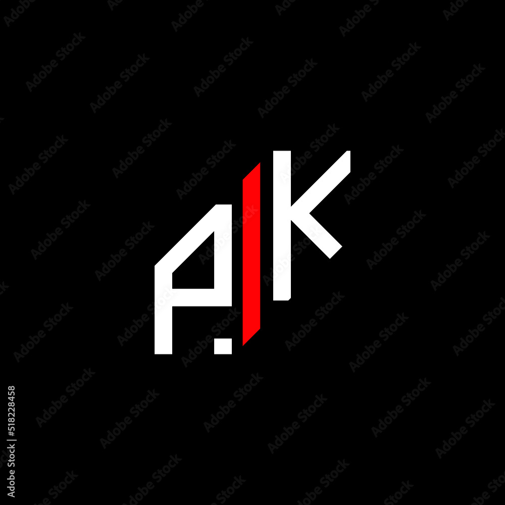 PK letter logo creative design with vector graphic Stock Vector | Adobe ...