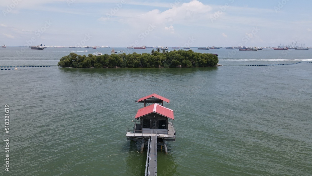 Sentosa, Singapore - July 14, 2022: The Landmark Buildings and Tourist ...