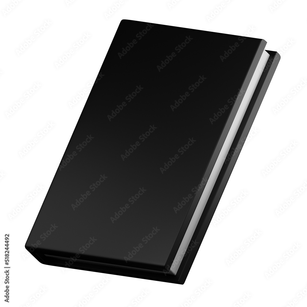 3D Black Book PNG Illustration Stock Illustration | Adobe Stock