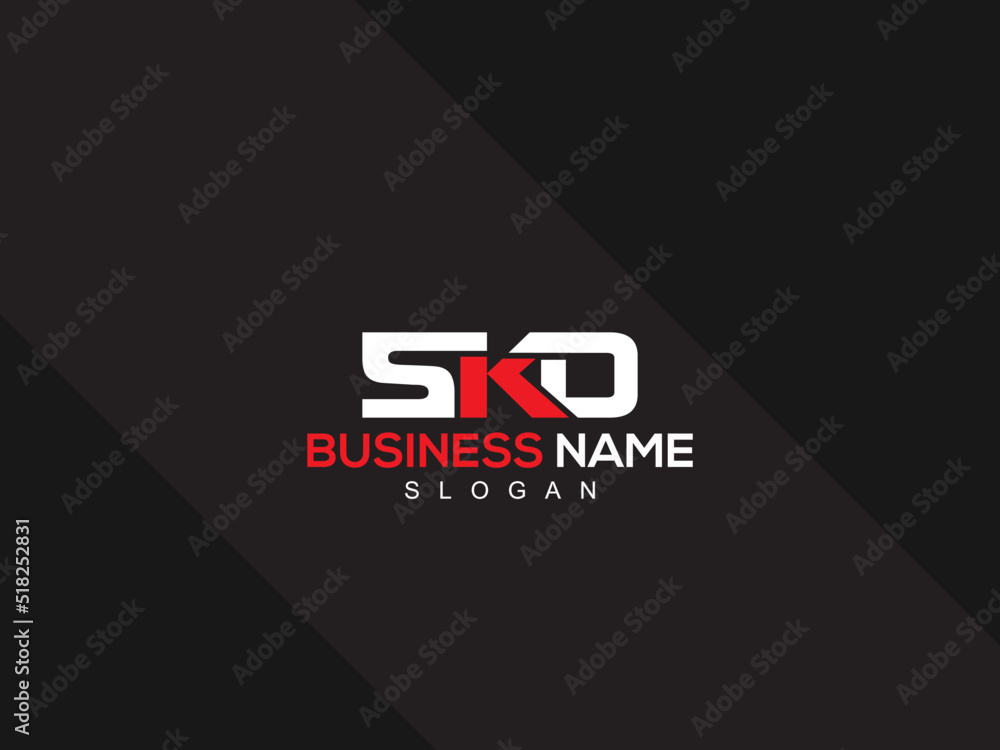 Minimalist SKD Logo Letter, Creative SK s k d Logo Icon Design With New ...