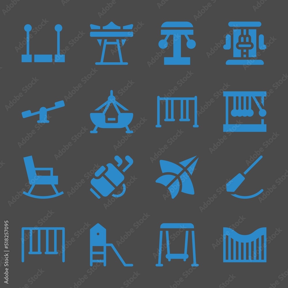 swing web icons. Trapeze and Giant swing, Roller coaster and Newton ...