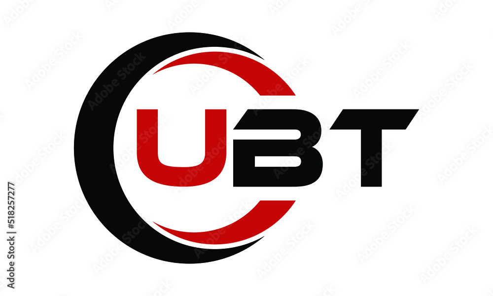 UBT swoosh three letter logo design vector template | monogram logo ...