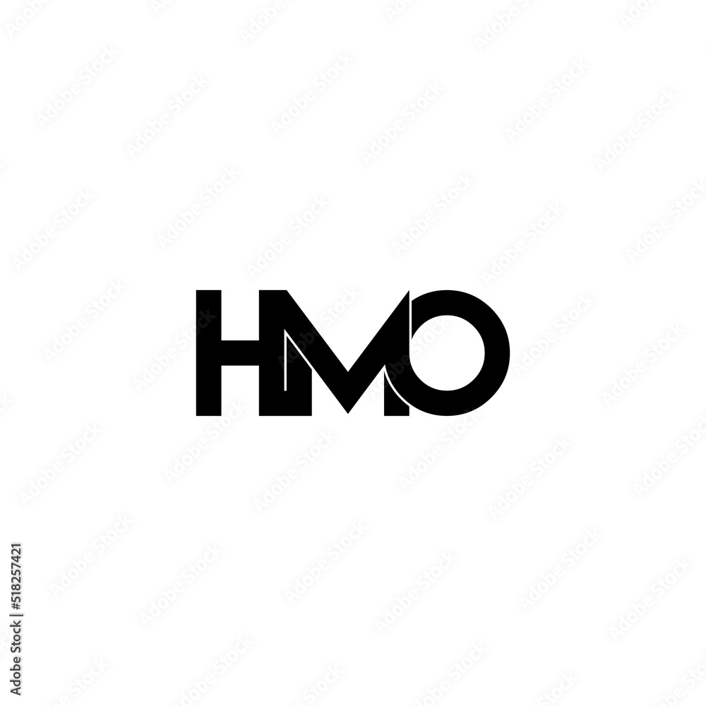 hmo letter original monogram logo design Stock Vector | Adobe Stock
