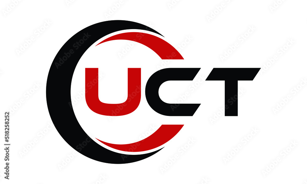 UCT swoosh three letter logo design vector template | monogram logo ...