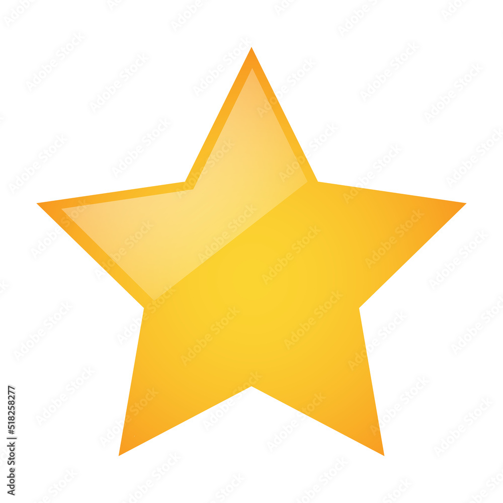 Star vector icon. Star symbol isolated on white background. Element for ...