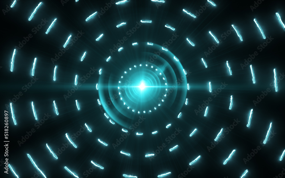 Optical tech lens flares light effect.Futuristic technology background ...