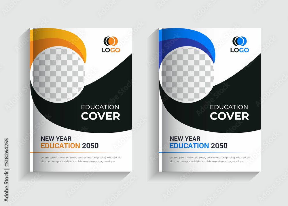 Education and school book cover page design. Corporate business cover ...