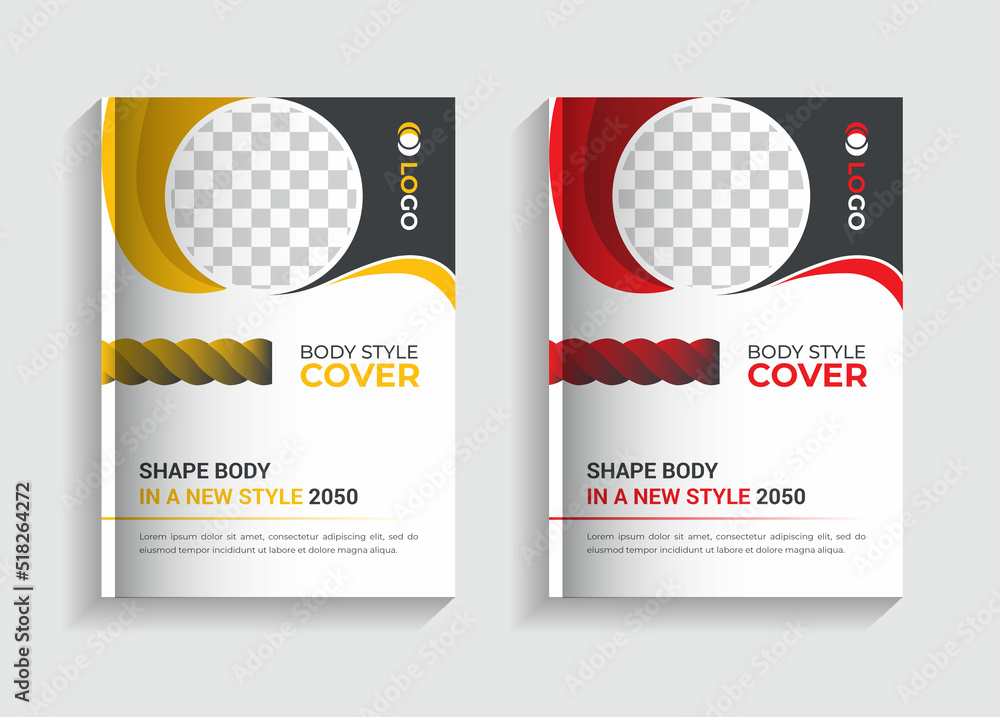 GYM book cover. cover design post. corporate book cover. annual reports ...