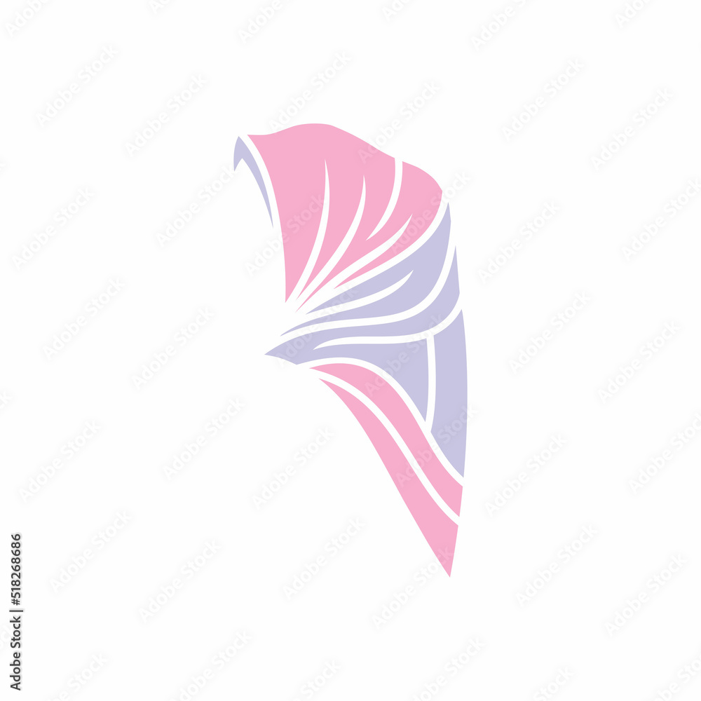 Hijab logo vector. hijab vector graphic design. Stock Vector | Adobe Stock