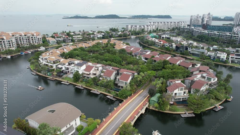 Sentosa, Singapore - July 14, 2022: The Landmark Buildings and Tourist ...