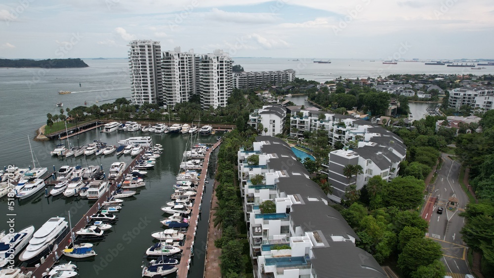 Sentosa, Singapore - July 14, 2022: The Landmark Buildings and Tourist ...