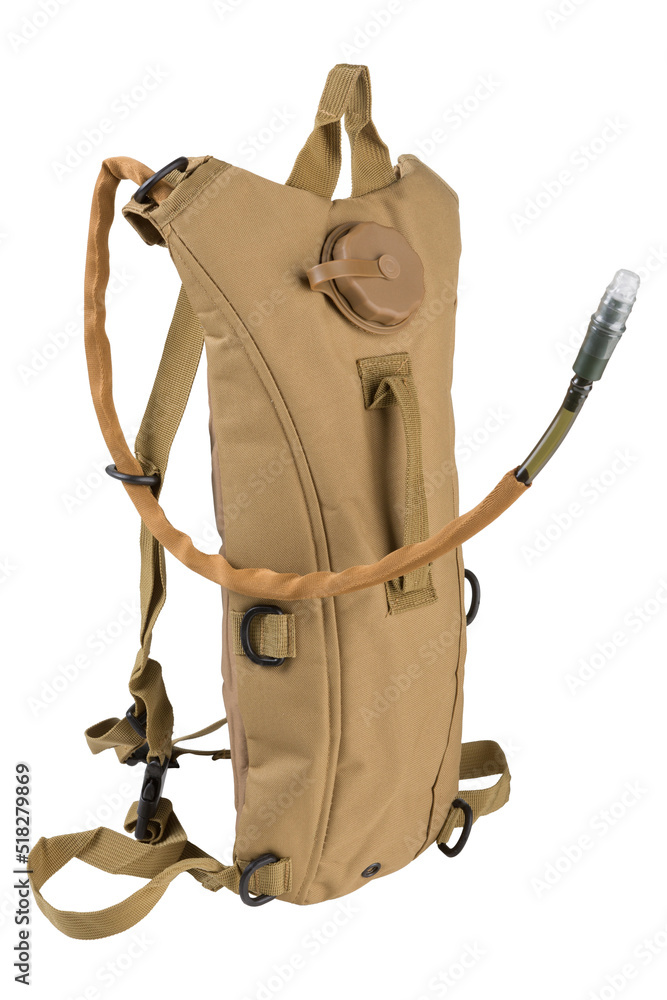 army drinking system for a soldier, a backpack with a water tank and a ...