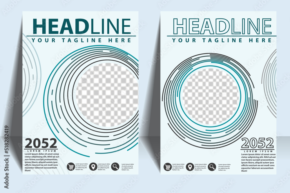 Book Cover Page Design Template in A4 size. This can be adapted to ...