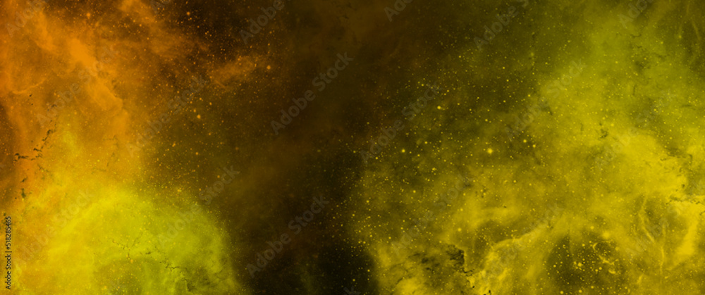 Galaxy Background with Nebula. Vector cosmic watercolor illustration ...