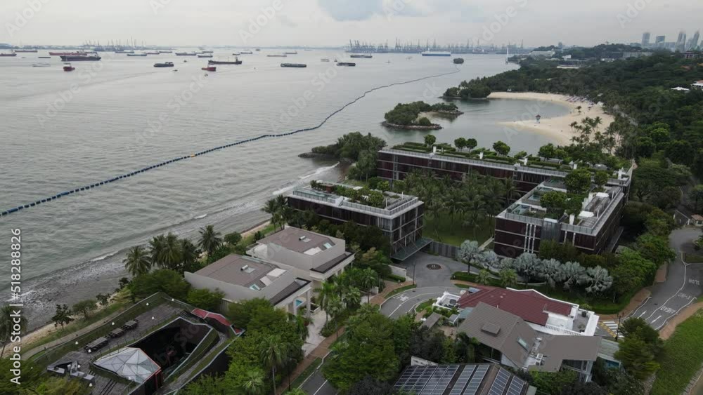 Sentosa, Singapore - July 14, 2022: The Landmark Buildings and Tourist ...