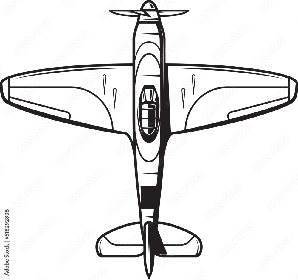 Military Jet vector illustration airplane vehicle transport passenger ...