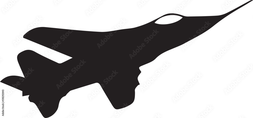 Military Jet vector illustration airplane vehicle transport passenger ...