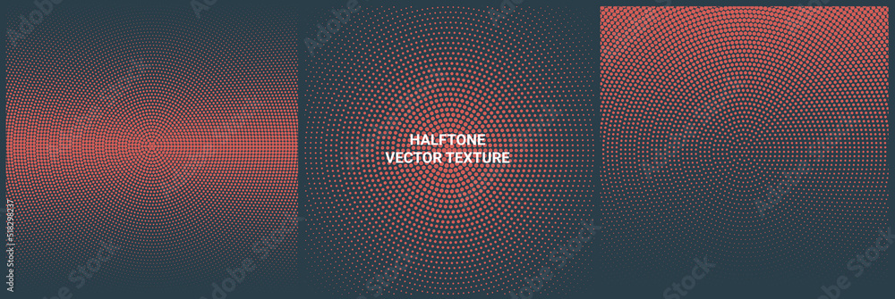 Vector halftone pattern texture gradient screen background. Half tone ...