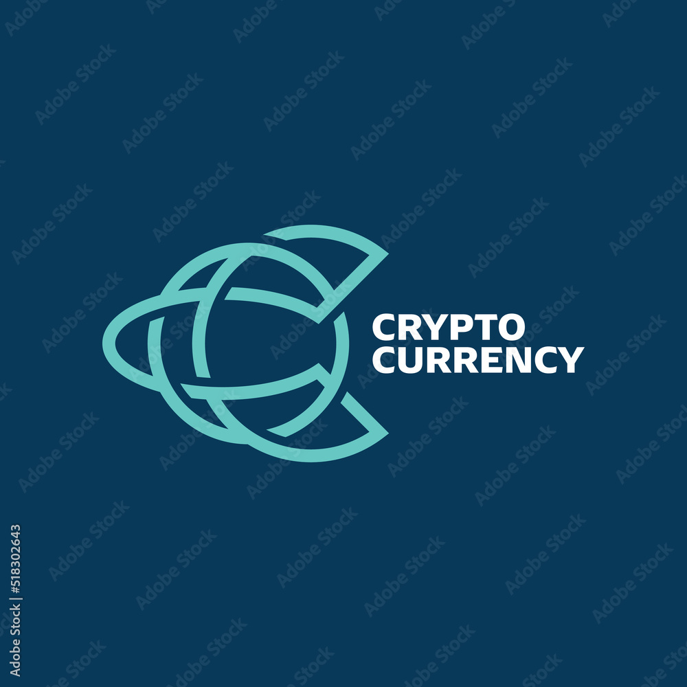 Letter C Crypto Logo Stock Vector | Adobe Stock