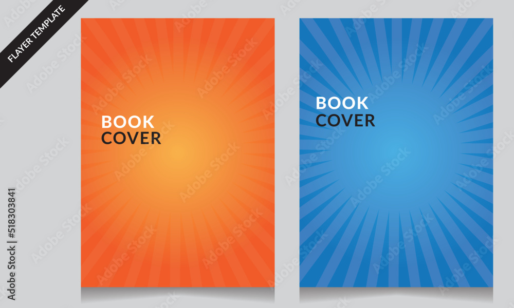 book cover template Polygonal annual report and flayer template. Stock ...