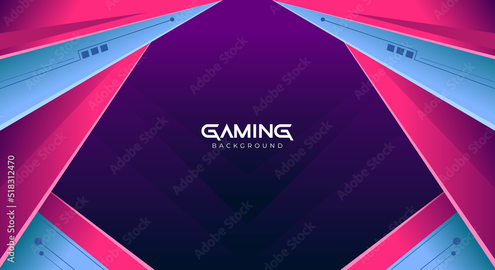 Modern abstract colorful gaming technology background design Stock ...