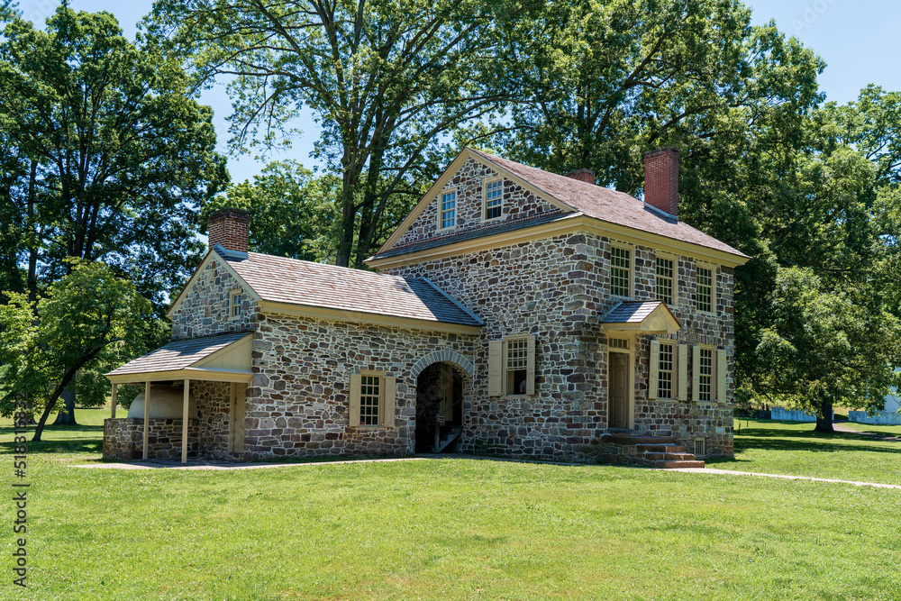 George Washington House at Valley Forge Stock Photo | Adobe Stock