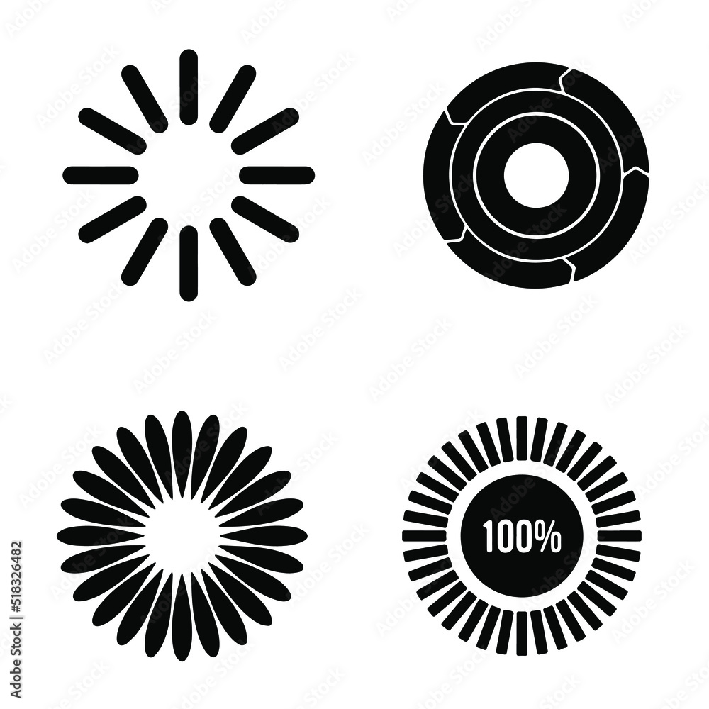 Loading icon vector. Circle loading, waiting symbol vector illustration vector de Stock | Adobe ...