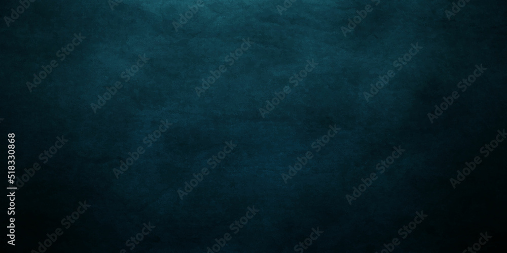 Texture of Elegant dark emerald blue background with black shadow ...