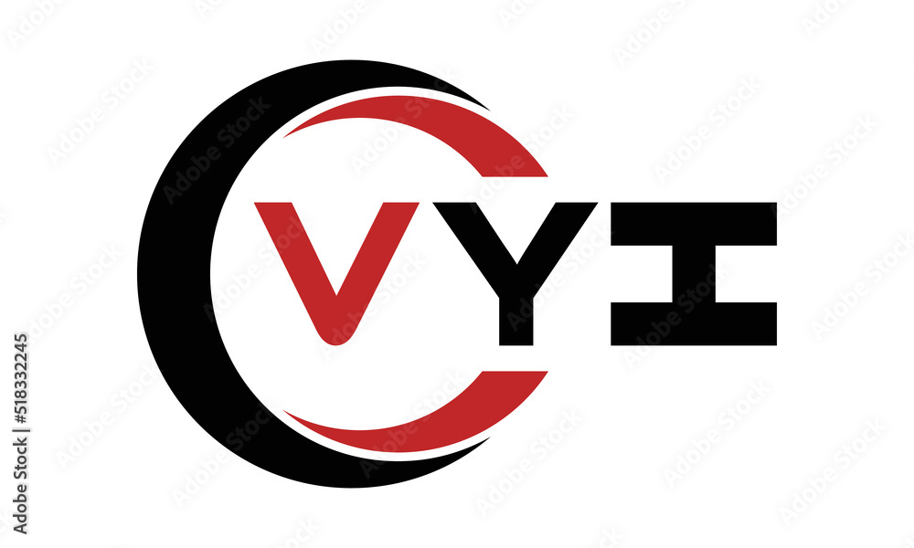 VYI swoosh three letter logo design vector template | monogram logo ...
