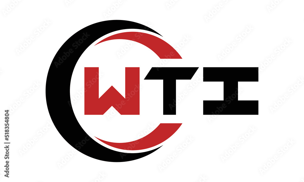 WTI swoosh three letter logo design vector template | monogram logo ...