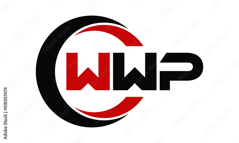 WWP swoosh three letter logo design vector template | monogram logo ...