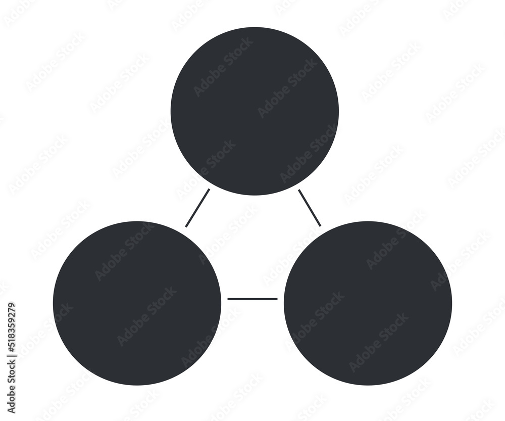 Venn diagram template for presentation, start up project, business ...
