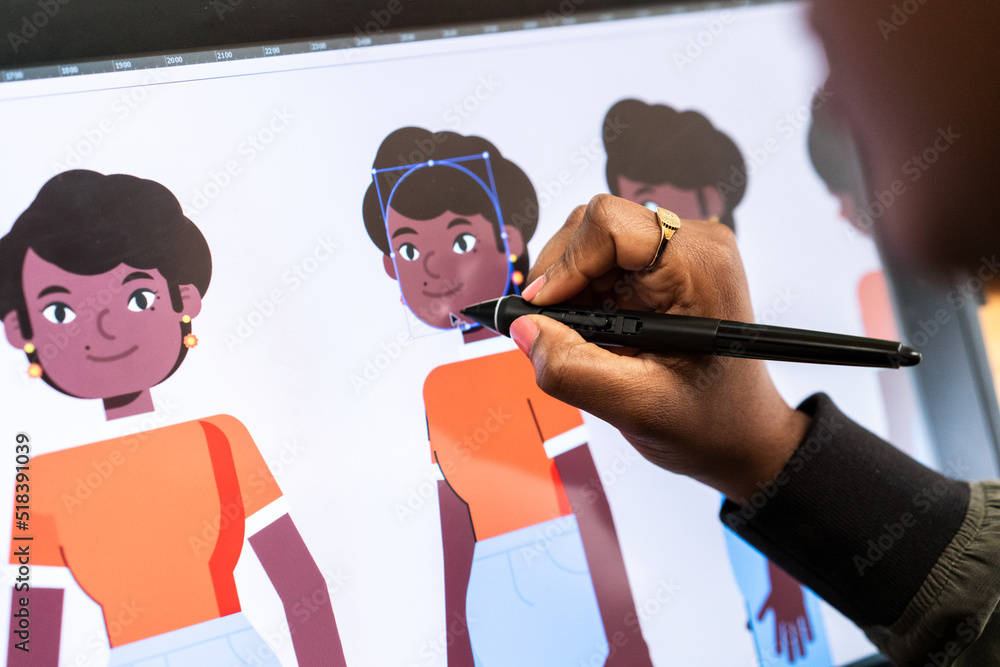 Animator at work Stock Photo | Adobe Stock