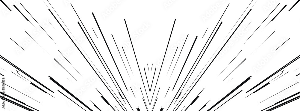 Comic book speed lines isolated on white background stripe effect style ...