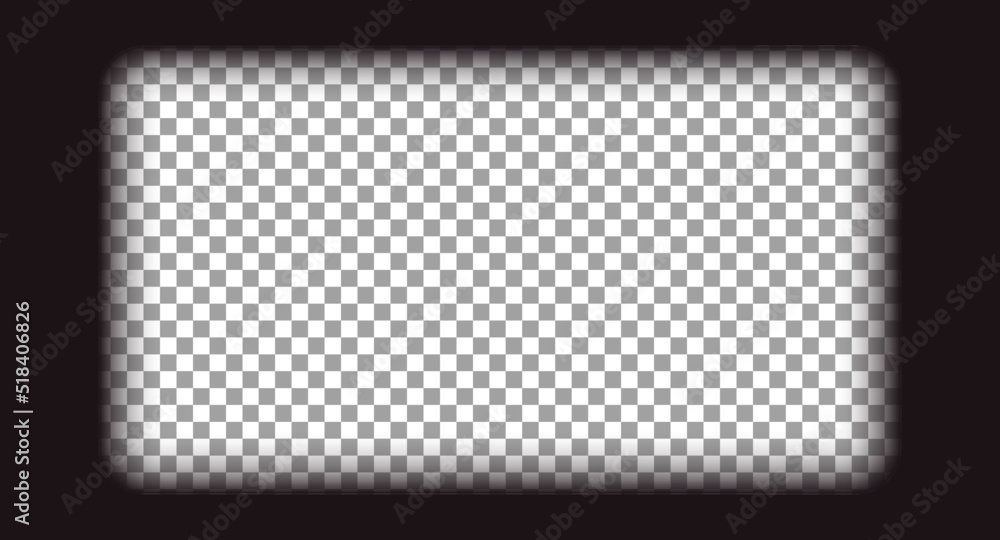 Old frame cinematic on transparent background. 16:9 aspect ratio ...