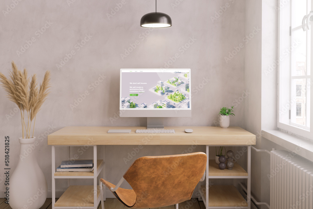 Minimal Desktop Stock Photo | Adobe Stock