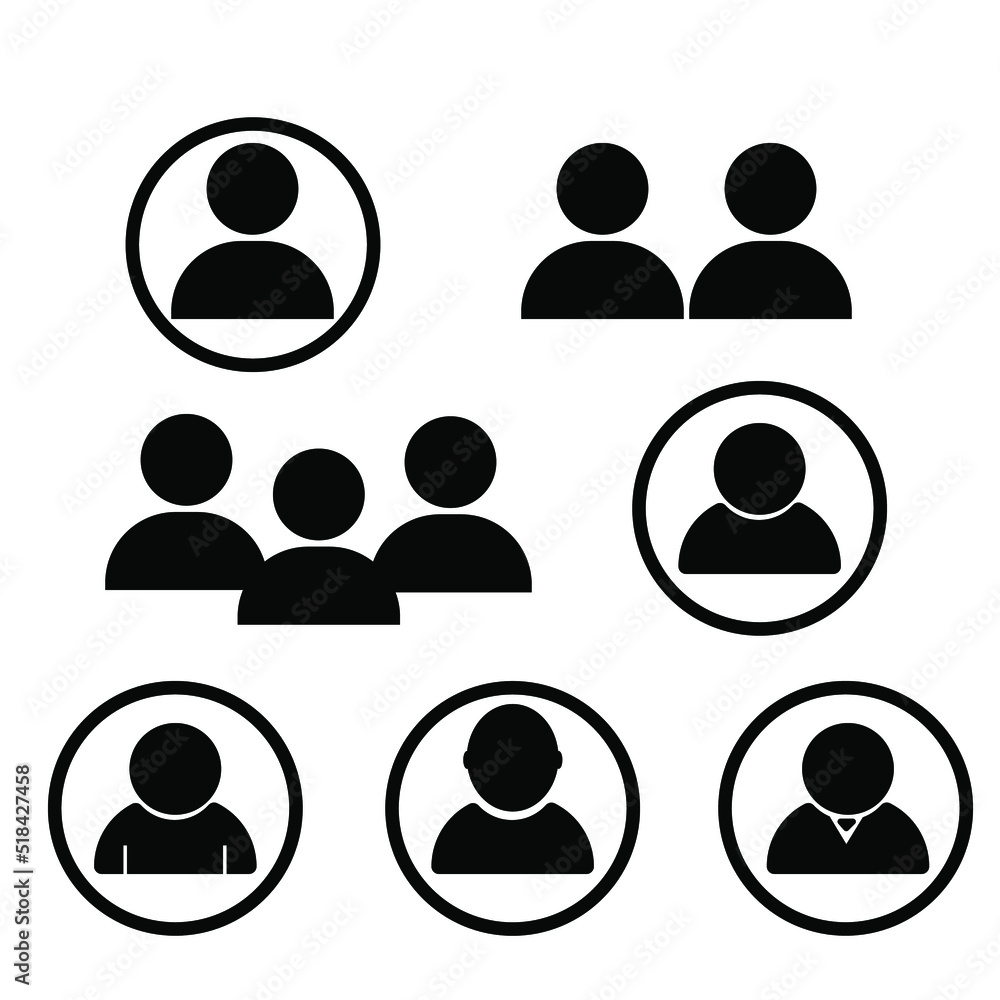 People profile, people icon set, profile icon vector Stock Vector ...