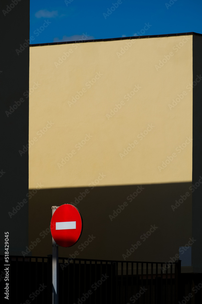 Forbidden traffic sign. Stock Photo | Adobe Stock