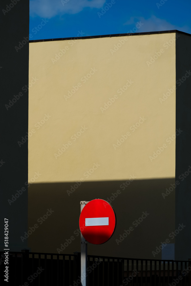 Forbidden traffic sign. Stock Photo | Adobe Stock