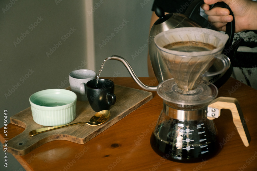 Brewing coffee Stock Photo | Adobe Stock
