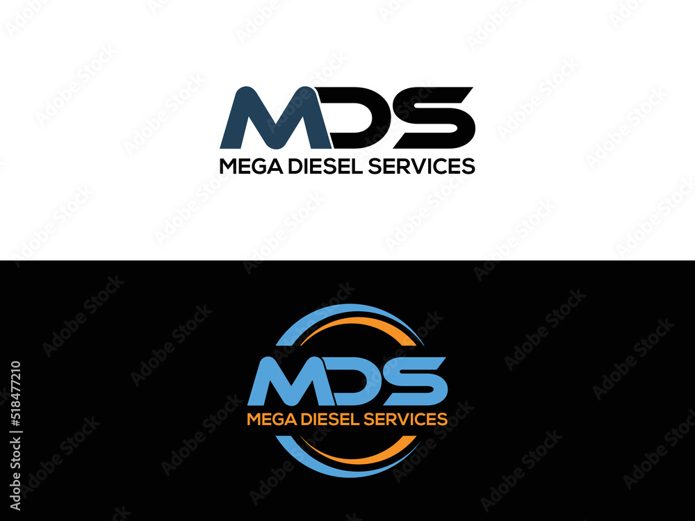 mds letter original monogram logo design.eps Stock Vector | Adobe Stock