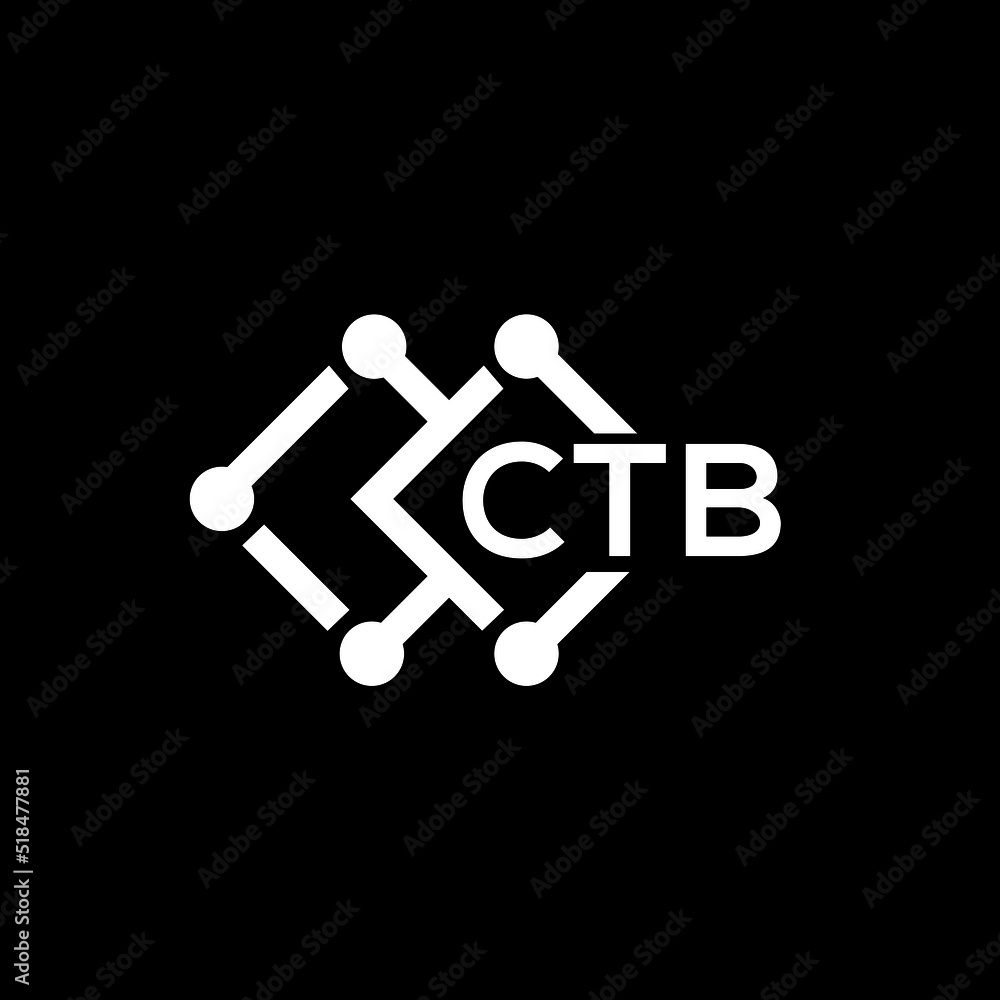 CTB letter logo design.CTB creative initial letter logo concept.CTB ...